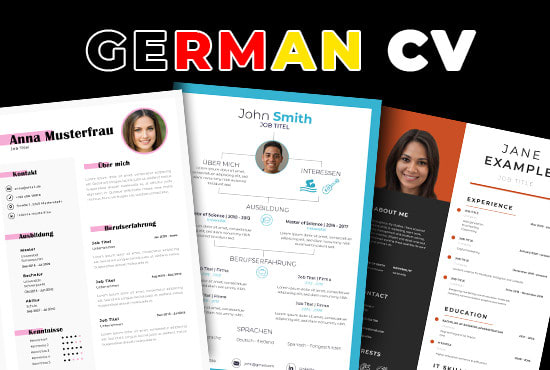 Create a modern german or english cv, cover letter, resume by Kaamos ...