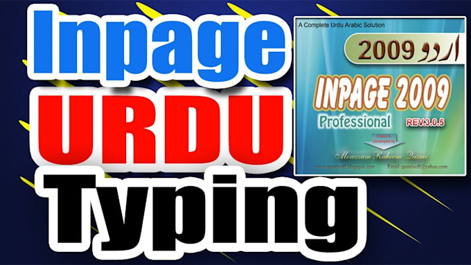 Do urdu typing, inpage urdu,urdu composing in inpage by Editorboy93 ...