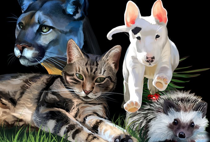 Create a realistic animal drawing for you by Valerie_pl | Fiverr