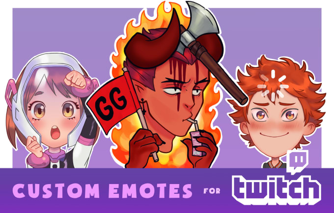 Create exclusive custom twitch emotes, badges, sub badges by Mo_fer ... Create exclusive custom twitch emotes, badges, sub badges by Mo_fer ...
