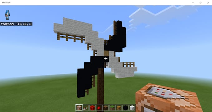 Create you a spinning windmill animation in minecraft by Ariwildeone ...