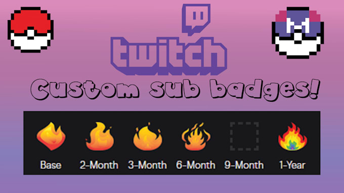 Make you some subscription badges by Skyeliving | Fiverr