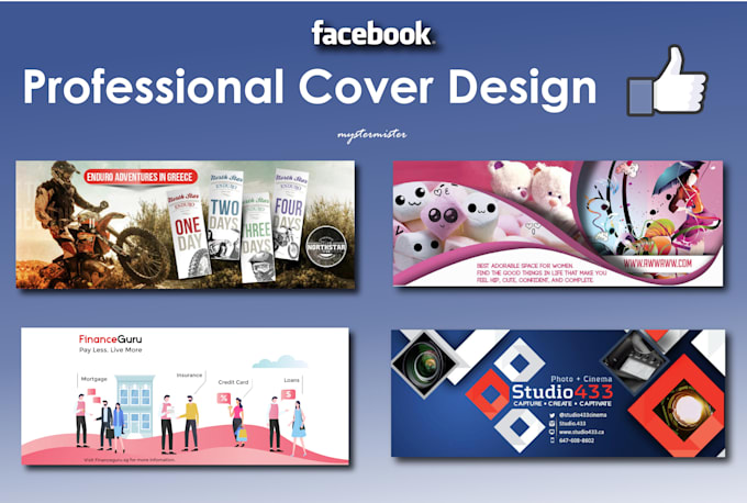 Design an attractive and professional facebook cover by Mystermister ...