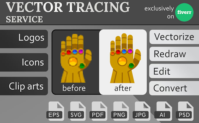 Redraw logo in high resolution, convert to vector image by Design_fixer ...