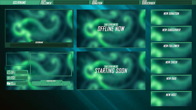 Design a professional stream overlay in under 48h by Lilvivaldi | Fiverr