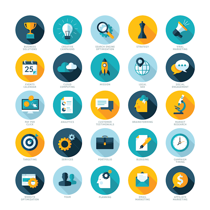 Design custom vector icon set in 24 hours by Basit61912 | Fiverr