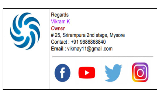 Create world class attractive clickable email signatures by Vikram_55 ...