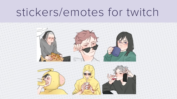 Draw unique twitch emotes, and telegram stickers by Maiianezu | Fiverr