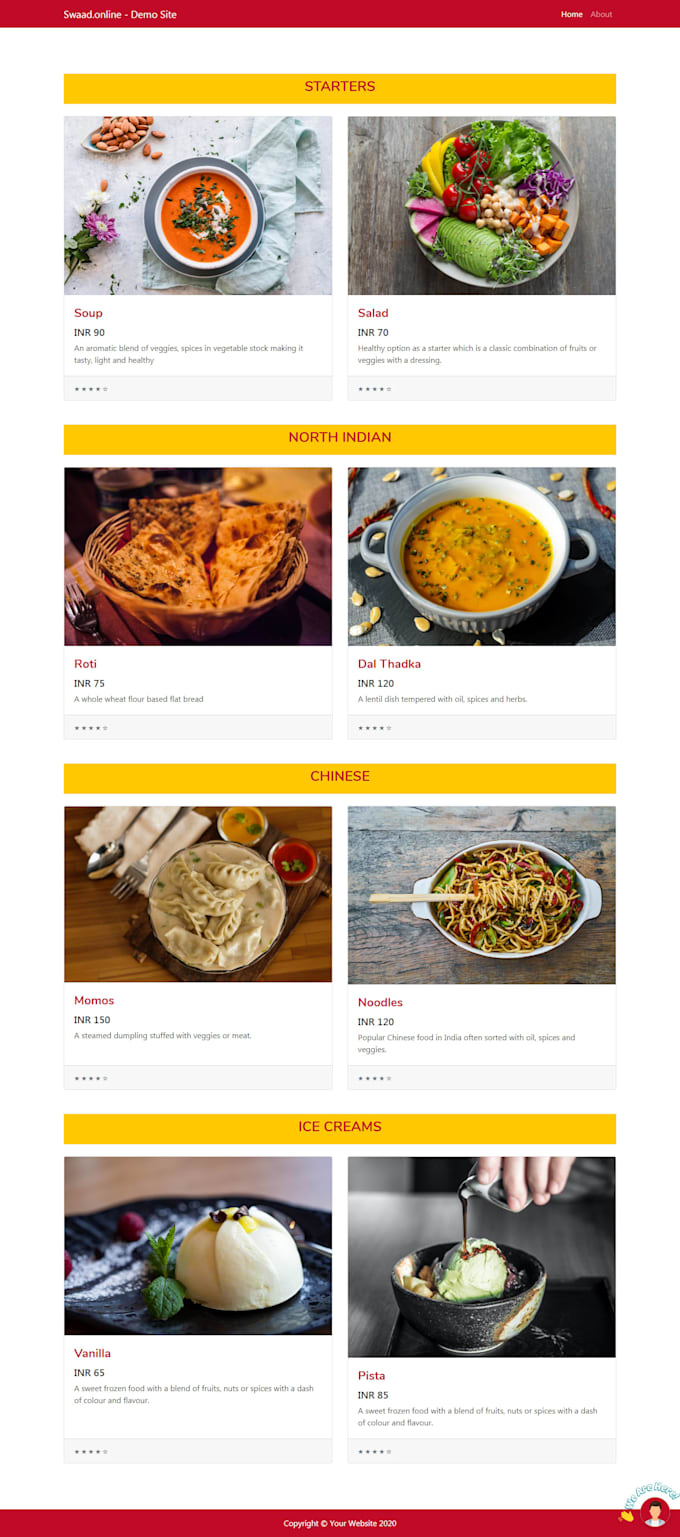 Create digital menu for your restaurant by Vinayakpai1989 | Fiverr