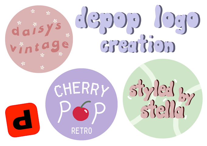 Design a basic logo for your depop shop by Lilyorsomething | Fiverr