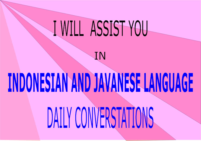 Indonesian and javanese language online learning by Jackmr839 | Fiverr