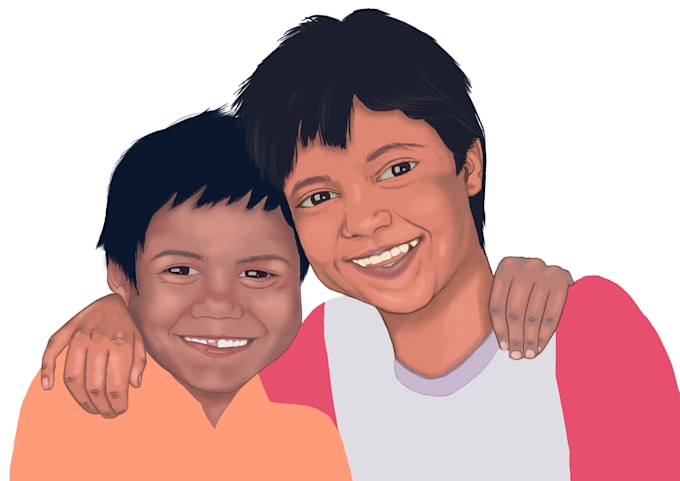 Draw Beautiful A4 Portraits By Mary Annshie Fiverr