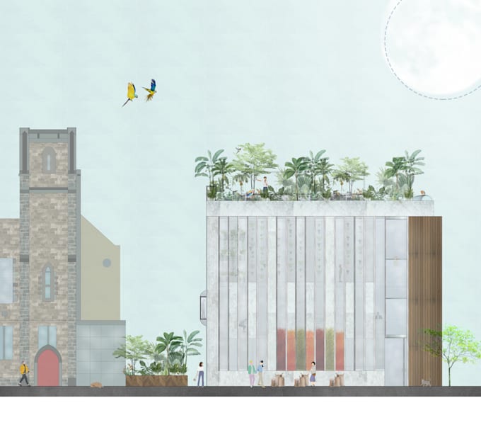 Do collage rendering for your architectural and interior design project ...