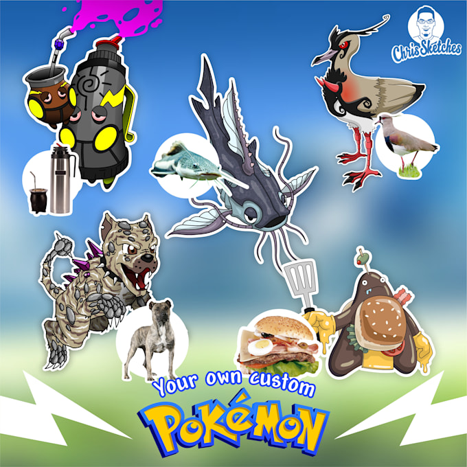 Draw a custom pokemon for you by Chrisketches | Fiverr