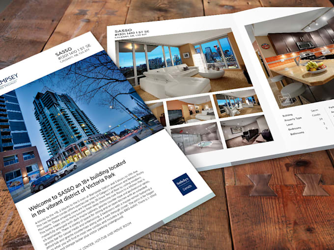 Design a custom real estate feature sheet property listing brochure by ...