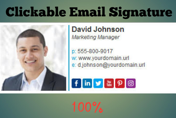 Create clickable email signature world class by Anand8406 | Fiverr