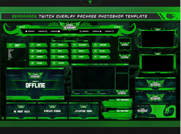 Professional stream overlay for twitch by Mindigrxm44 | Fiverr