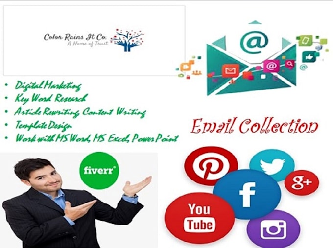 Collect emails, and create a list for your marketing by Monjujkk | Fiverr