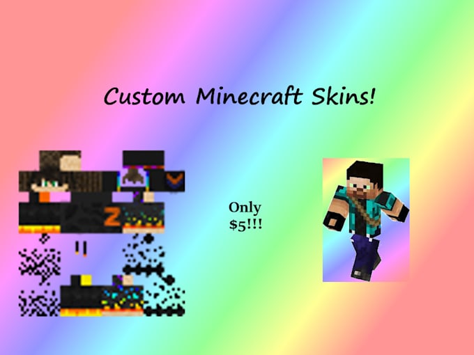 Customize your minecraft skin by Dans_photoedits | Fiverr