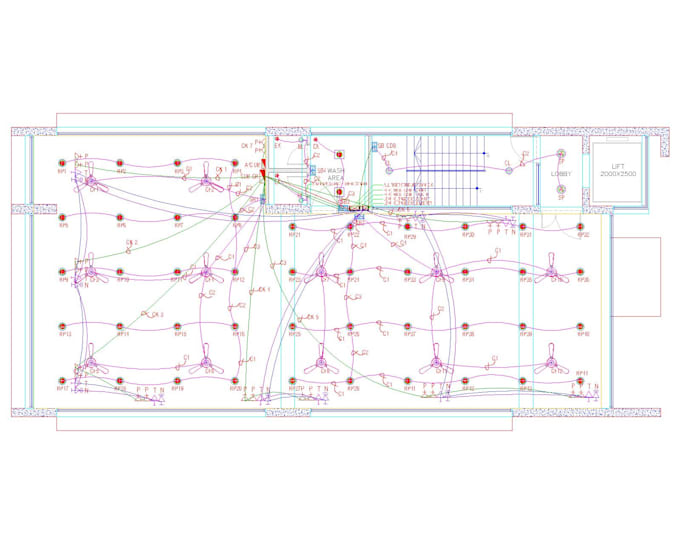 Design and drawing for electrical systems with load calculation by ...