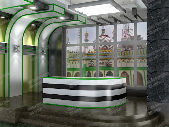 3d virtual set staging design studio by Cg3dartistd90 | Fiverr