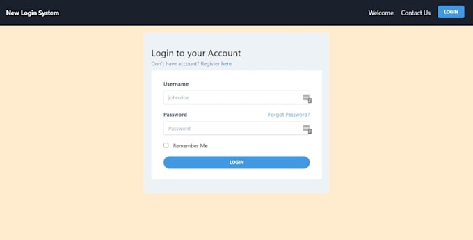Develop a complete and secure login system for your website by ...