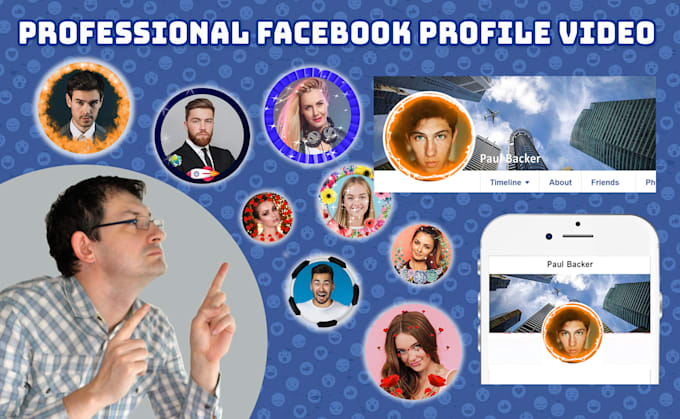 Do your professional facebook profile video by Tiborgyori | Fiverr