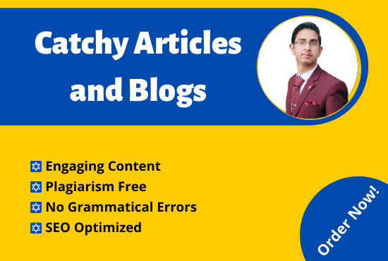 Catchy articles and blogs for your business by Contentfactoryy | Fiverr