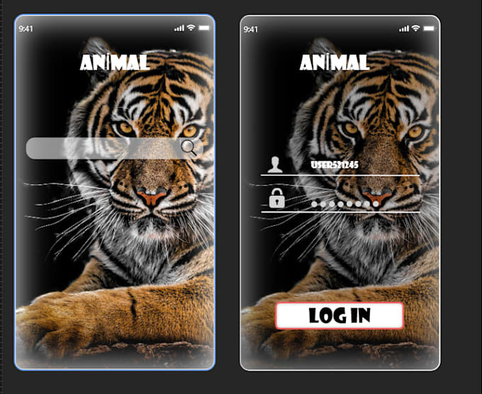 Animal mobil app design by Aykutdesign | Fiverr