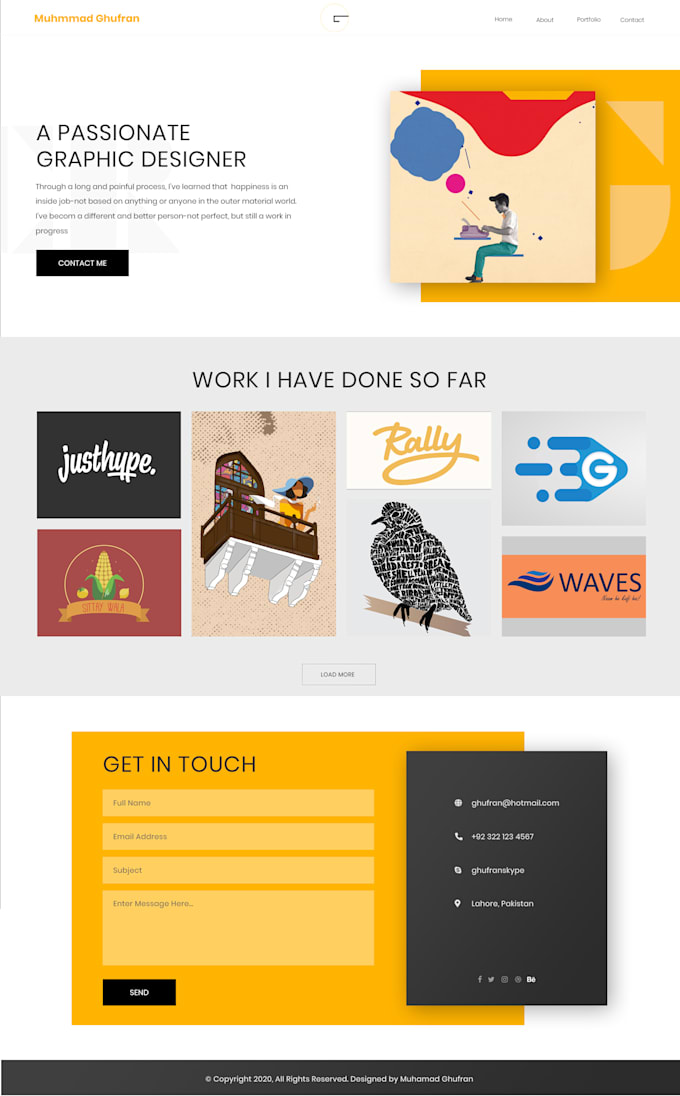 Design minimal website ui ux and landing page also redesign existing by ...