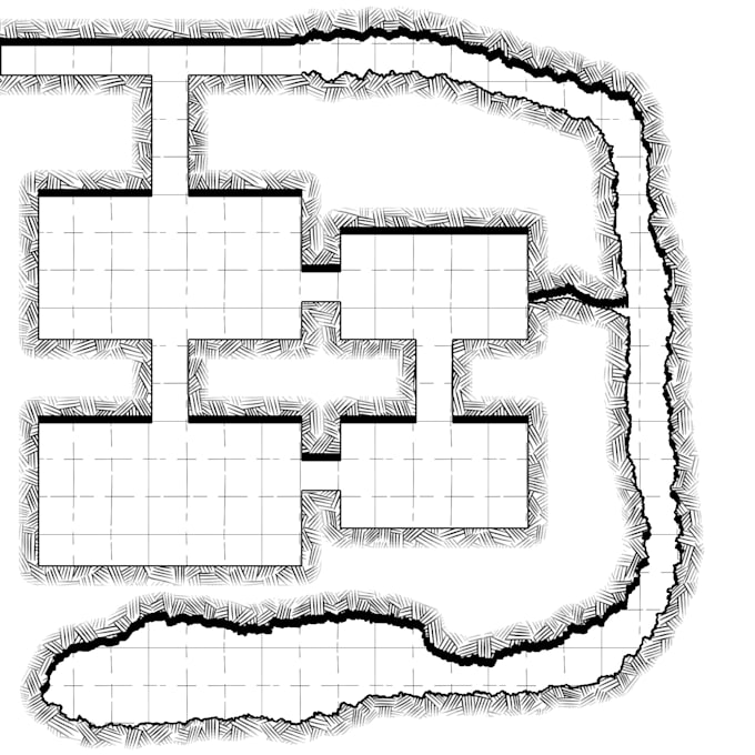 Make a basic battlemap layout by Blkarcher77 | Fiverr