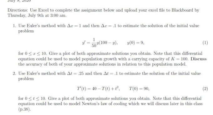 Solve your calculus, ode, pde and numerical analysis works by Denisfitzmurry | Fiverr