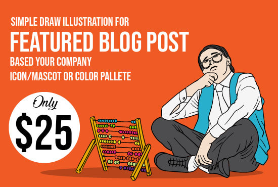 Draw unique illustration for featured blog post by Babybundart | Fiverr