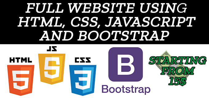 Develop Website Using Html Css Javascript And Bootstrap By Naahsor Fiverr