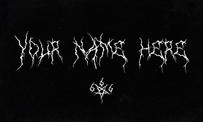 Create a rock writing to use as logo or streetwear design by Grudge_gfx ...