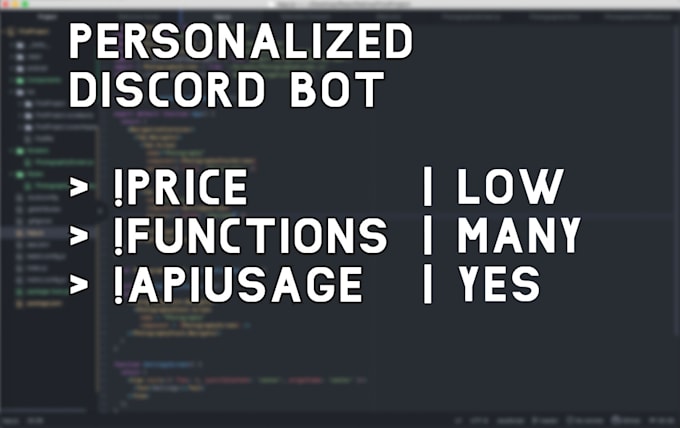 Create a discord bot for you in python by Kirbec | Fiverr