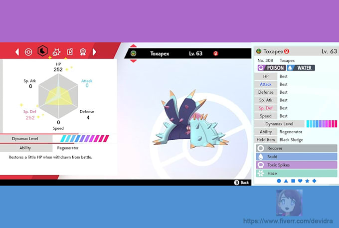 Breed your perfect pokemon in sword, shield, ioa by Devidra | Fiverr
