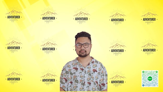 Customize animated zoom virtual background with your logo and qr code ...