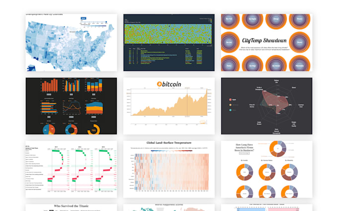Develop charts in d3 and cluster maps leaflet, mapbox,google by ...