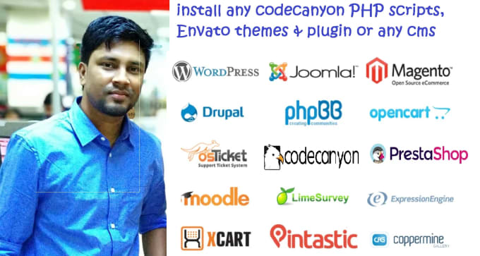 Install any php script, themes, plugins on your hosting or vps server ...
