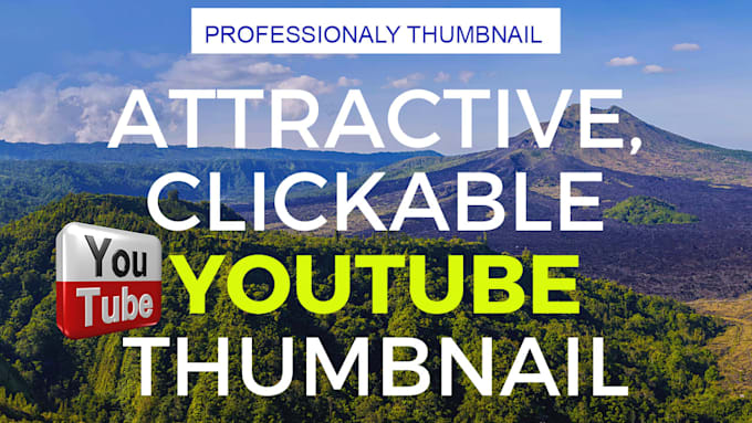 Attractive clickable thumbnail for your youtube video by Johns13 | Fiverr