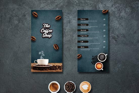 Do modern and classy menu design for your restaurant by Fahadhossain777 ...