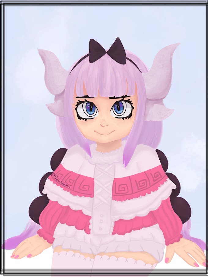 Draw anything you want in an cute anime inspired art style by Squidami ...