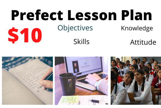 Create perfect lesson plan with activities by Jenfreda | Fiverr
