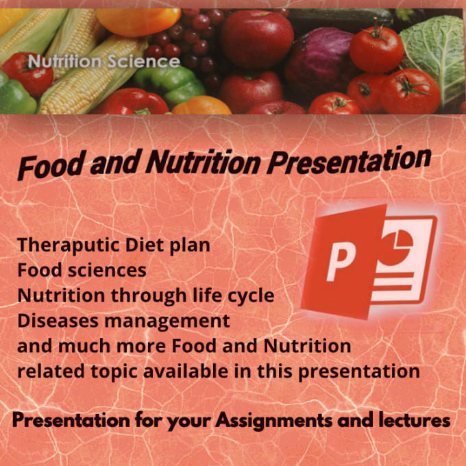 Make food, nutrition and dietetic presentation by Parsaseap | Fiverr