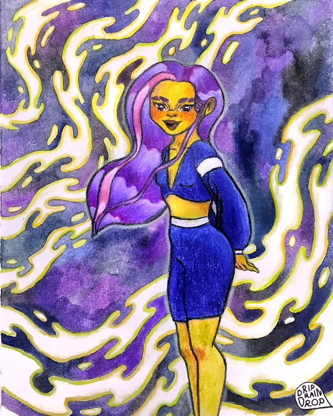 Draw a simple character design in my style by Dripraindropart | Fiverr