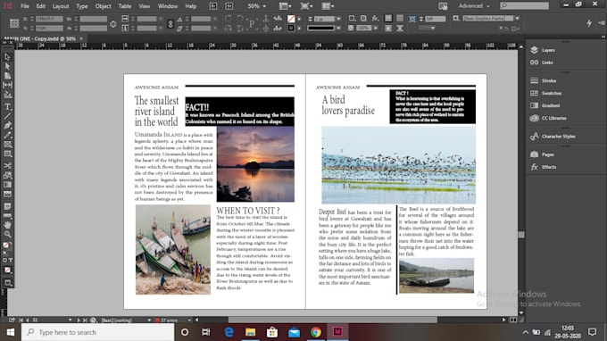 Do all kind of adobe indesign work by Ayeshaa1999 | Fiverr