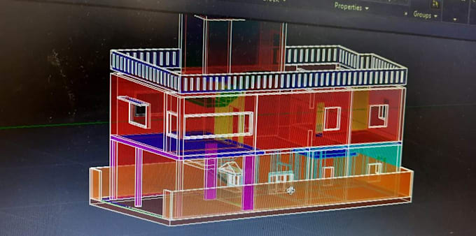 Creat best class autocad 3d n 2d building design by Pritysanju | Fiverr