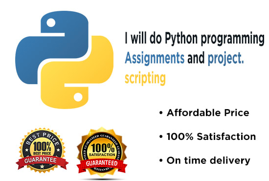 Do python assignments and project by Moizuddinq | Fiverr