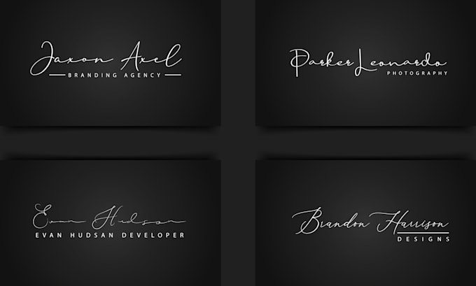 Design a professional, hand written signature logo for you by M_m ...
